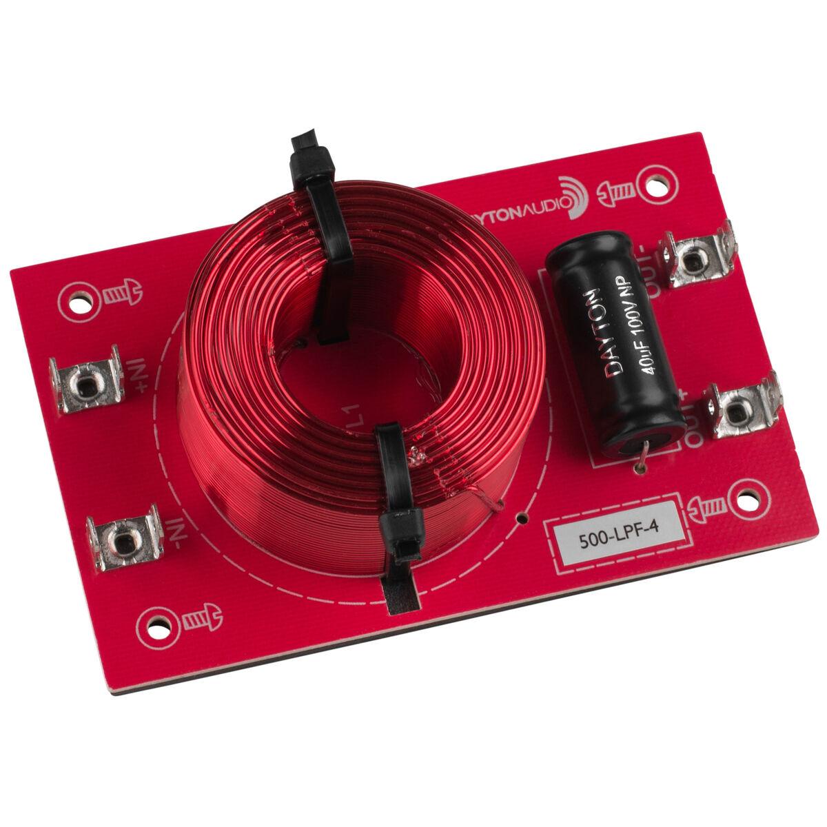 Dayton Audio 500 LPF 4 Low Pass Speaker Crossover 500 Hz 12 DB Octave